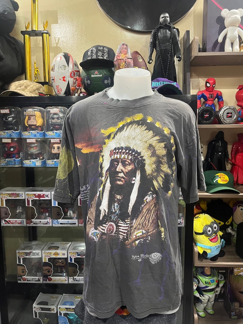 Vintage American Native Thunder Vibes Tshirt / Immaculate Fade/XL, Men ...