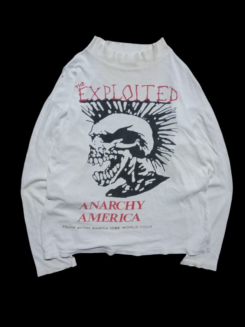 VTG THE EXPLOITED BAND 80S, Men's Fashion, Tops & Sets, Tshirts & Polo ...