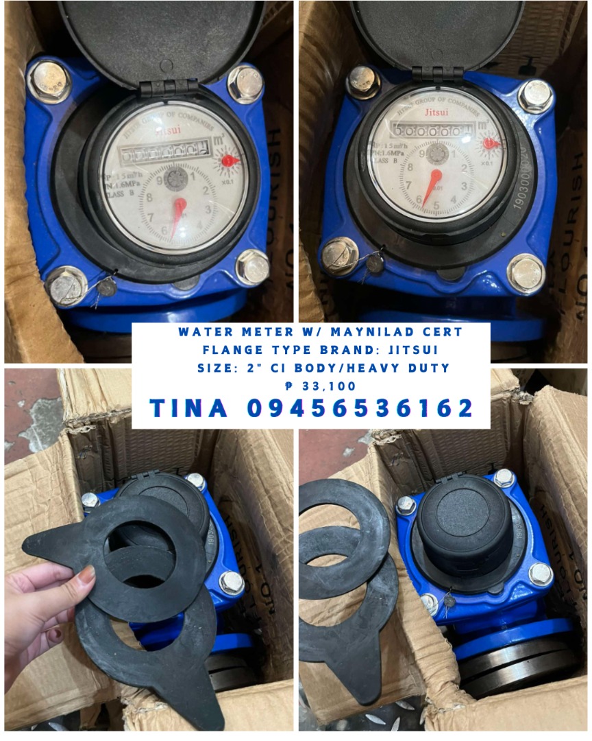 Water Meter w/ Maynilad Cert Flange Type Jitsui 2" CI body/Heavy duty ...