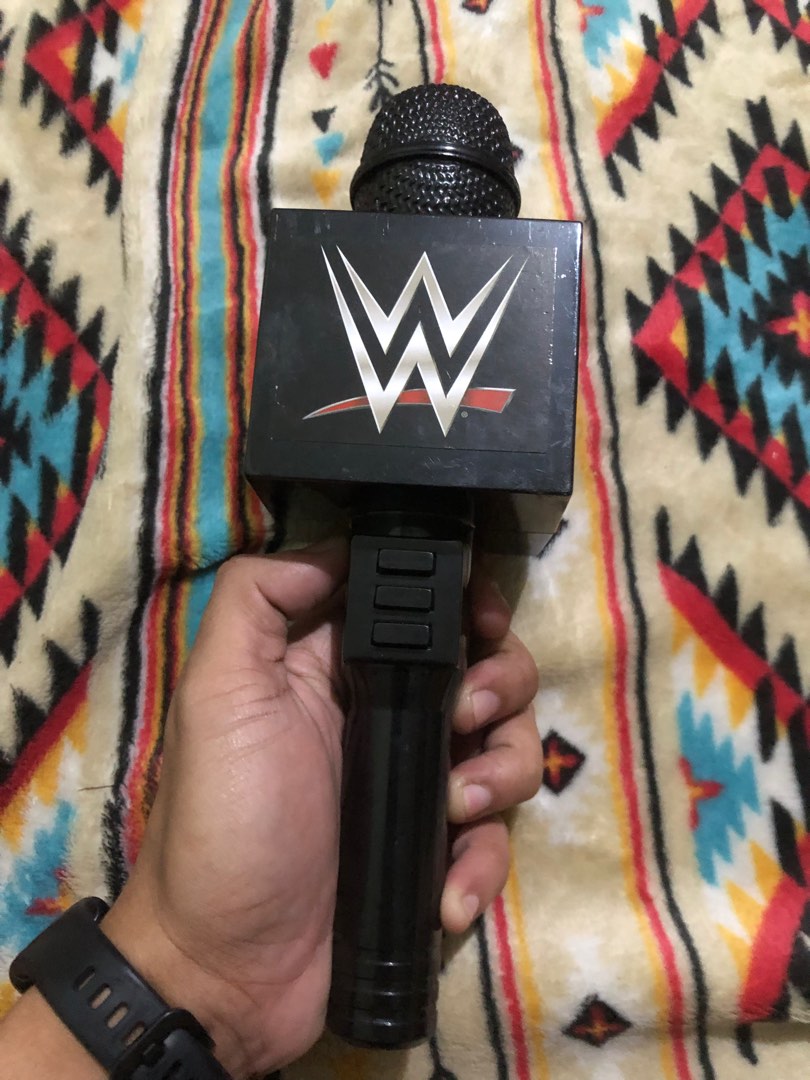 WWE toy microphone, Hobbies & Toys, Toys & Games on Carousell