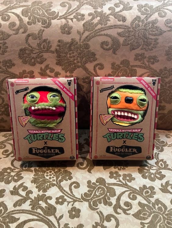 FUGGLER TEENAGE MUTANT NINJA TURTLES MICHELANGELO & Raphael FUNNY UGLY ...