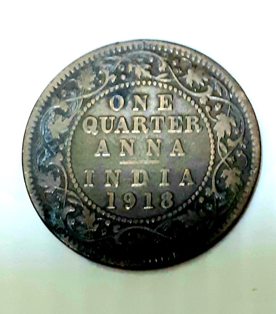 1918 One Quarter Indian Anna, Hobbies & Toys, Collectibles ...