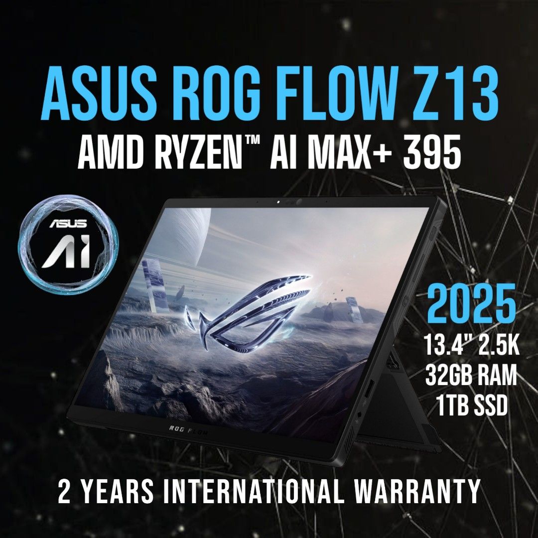 (READY) 2025 ASUS ROG FLOW Z13 | AMD Ryzen™ AI MAX+ 395 Processor | 13. ...