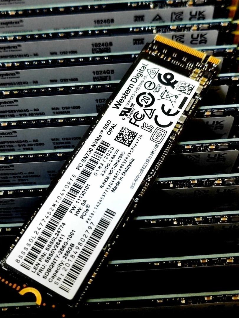 256GB SN730 WD BLACK GEN3 NVME SSD 96 LAYER NAND TLC USED, Computers ...