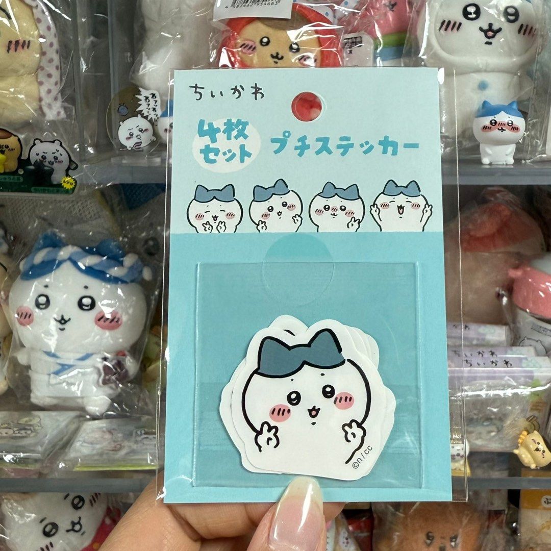 日版 Chiikawa 小可愛 四格快拍 影相造型 貼紙 Sticker Pack 一套四張 - Hachiware 小八貓, 興趣及遊戲 ...