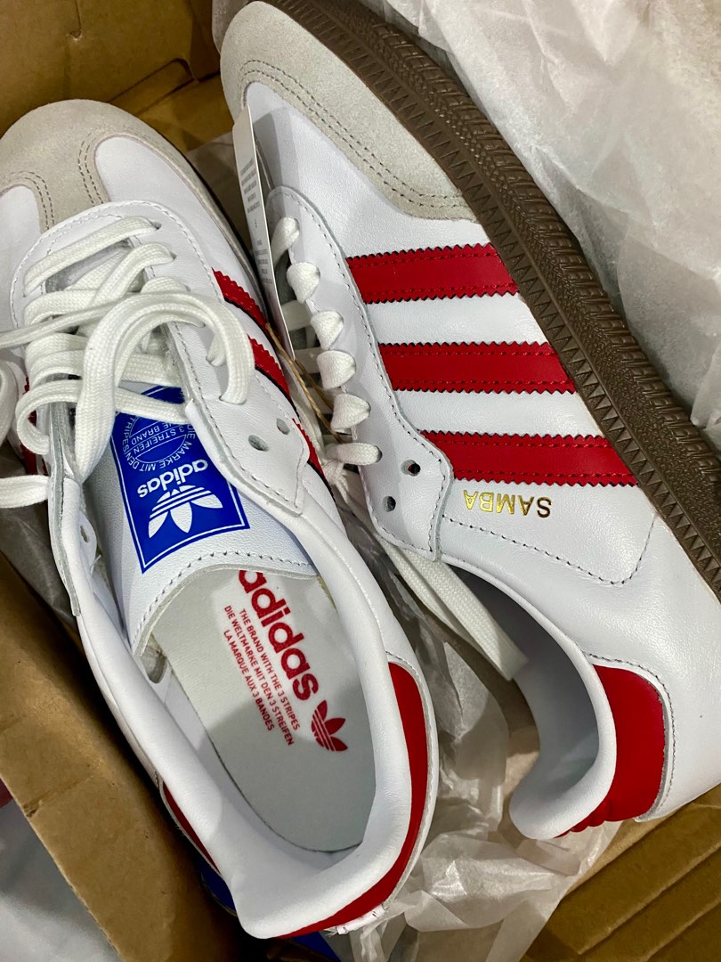 ADIDAS SAMBA OG RED, Men's Fashion, Footwear, Sneakers on Carousell