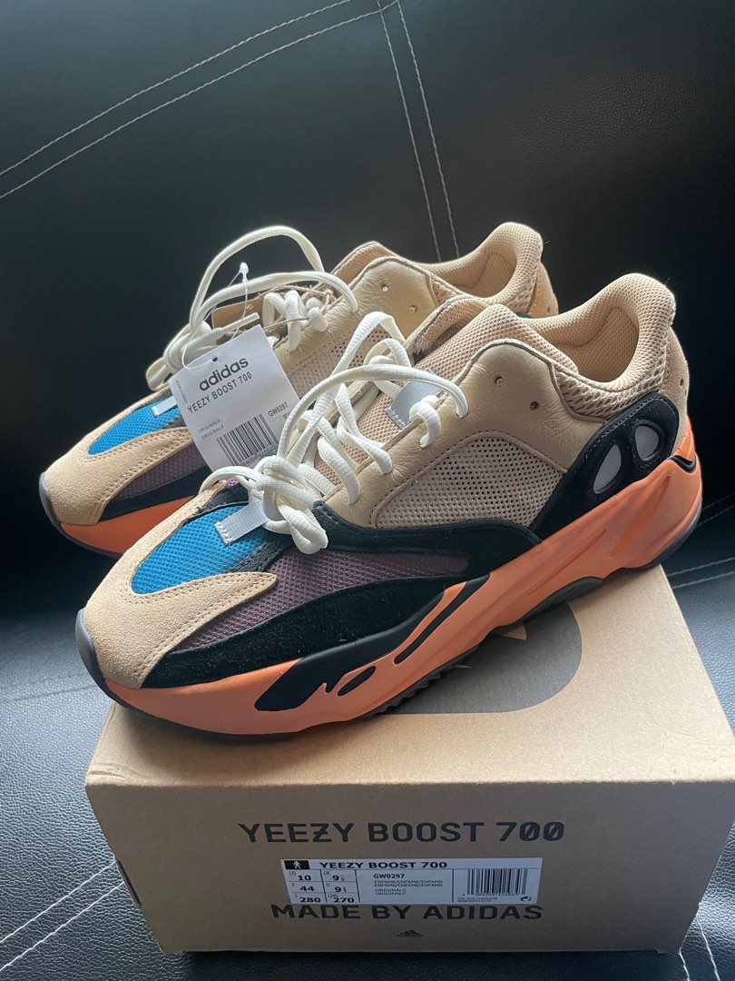Adidas Yeezy 700 V1 Emflame Amber US10, Men's Fashion, Footwear ...