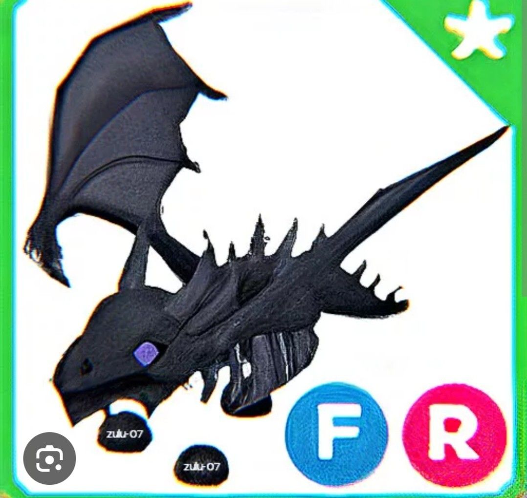 Adopt me shadow dragon, Video Gaming, Gaming Accessories, In-Game ...