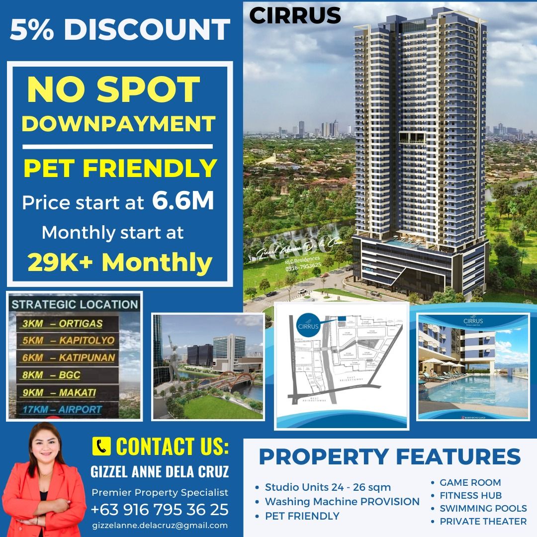 Affordable Pre-Selling Studio Unit at Bridgetowne Pasig near Opus Mall ...
