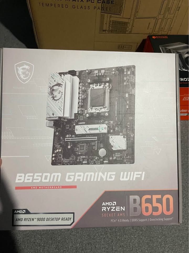 AMD Ryzen 5 9600X AM5 Zen5 + MSI B650M Gaming WiFi AM5 mATX motherboard cpu+mobo bundle ...