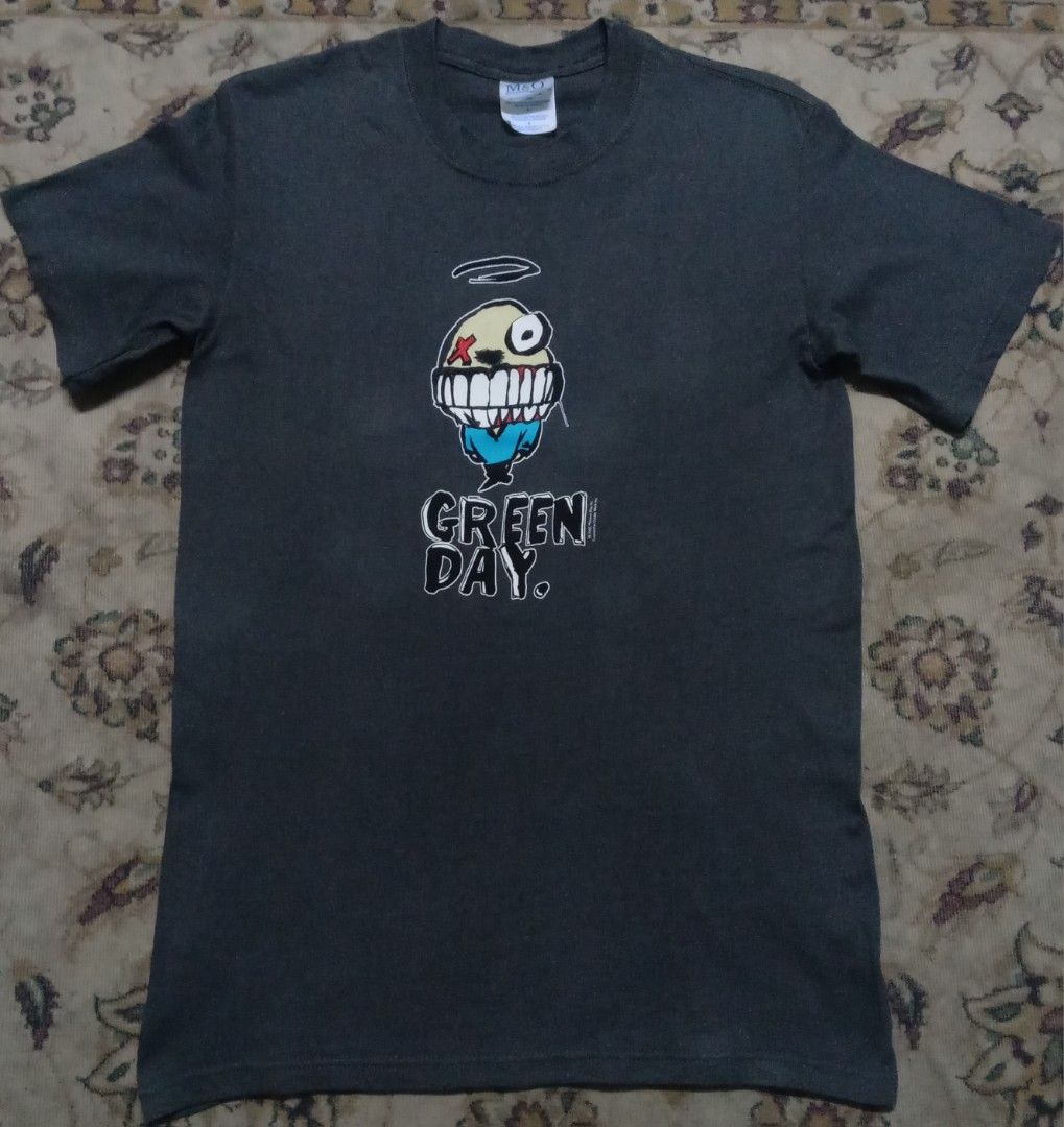 Baju tshirt vintage Green Day Cinder Block Punk Rock tour Malaysia, Men ...