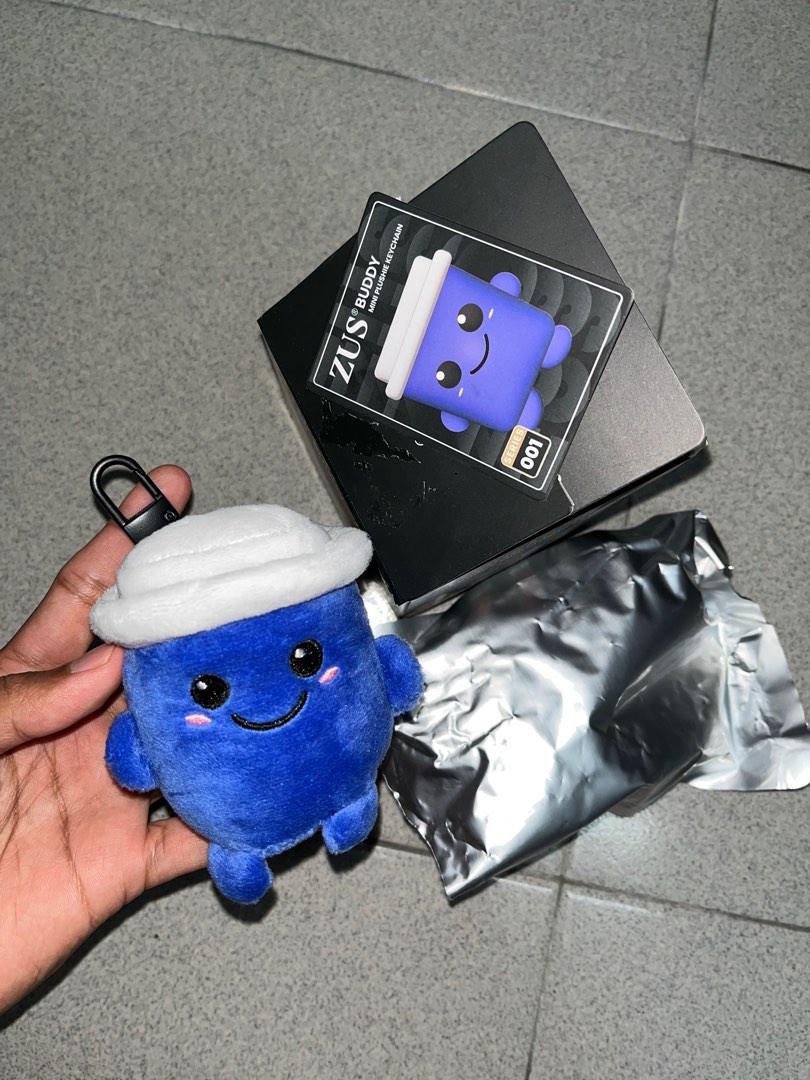 blue buddy plushie by ZUS Coffee, Everything Else, Others on Carousell