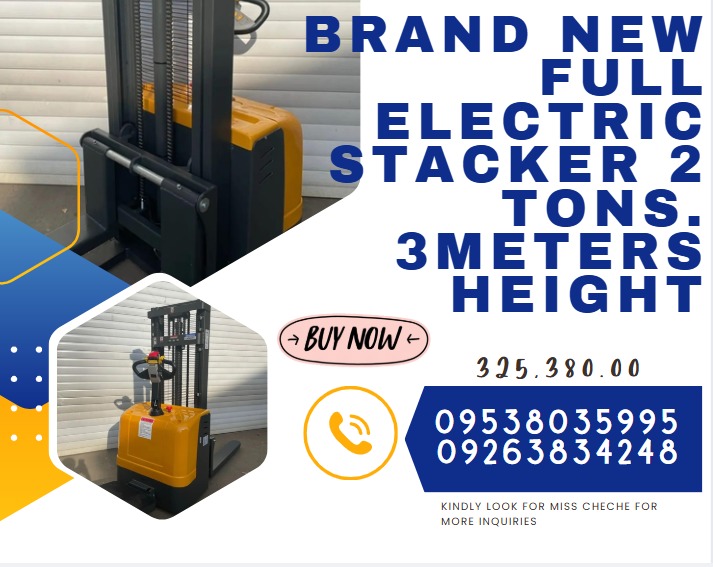 BRAND NEW full electric stacker 2 tons. 3meters height, Everything Else ...