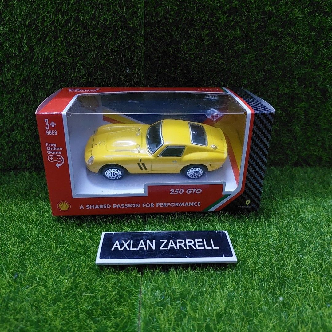 Burago Shell V-Power Ferrari 250 GTO Die Cast Metal Models Scale 1/43 ...