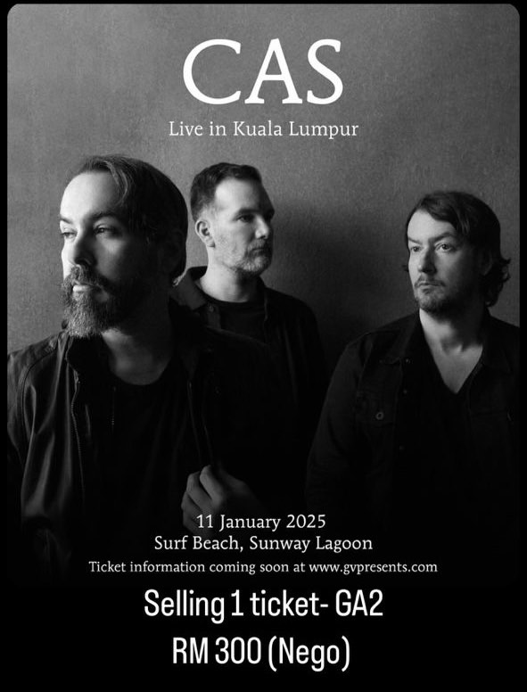 CAS Live in KL, Tickets & Vouchers, Event Tickets on Carousell