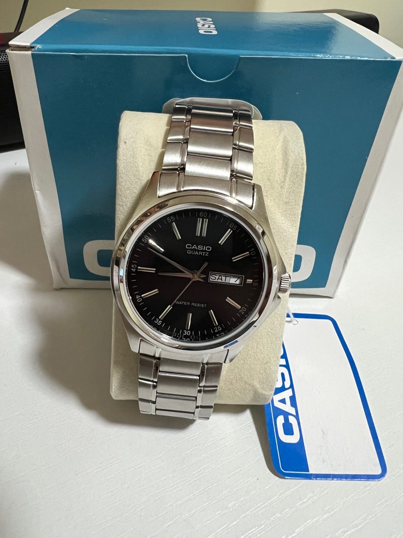 Casio MTP-1239D-1ADF Analog Stainless Steel Strap Watch For Men, Men's ...