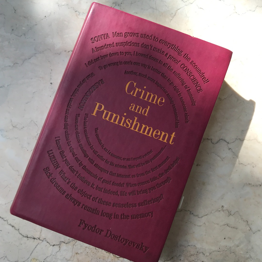 Crime and Punishment Book by Fyodor Dostoyevsky (Word Cloud Classic ...