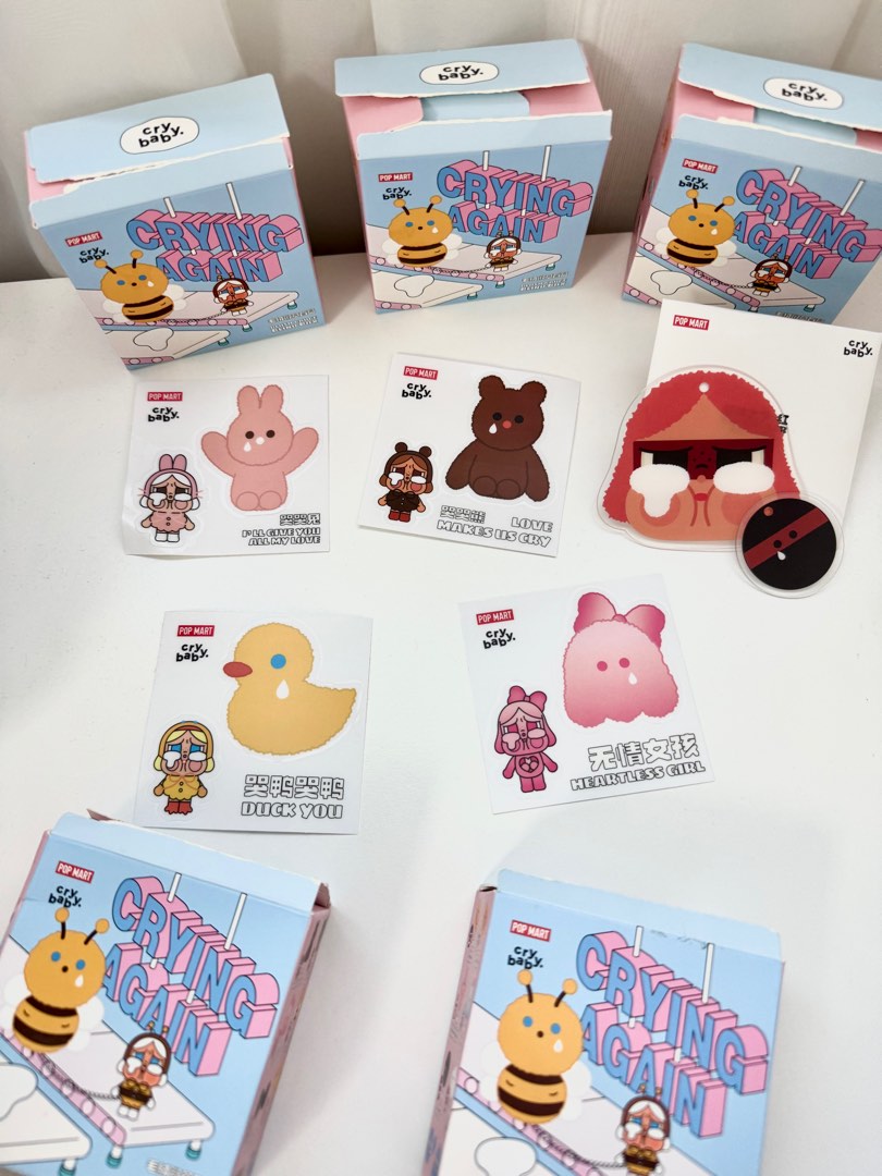 CRYBABY Crying Again Plush Badge, Hobbies & Toys, Toys & Games on Carousell