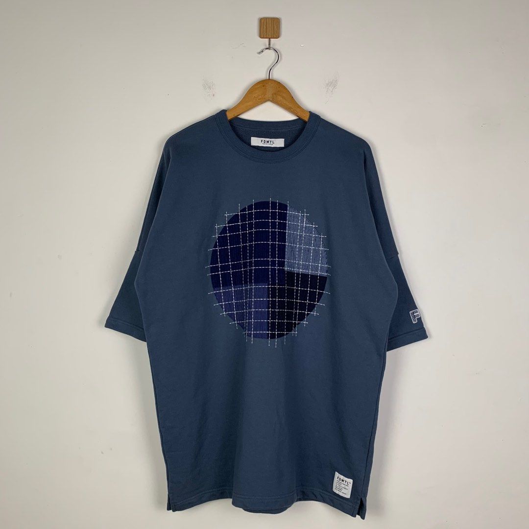 FDMTL Sashiko Patch Sweat Tee, Men's Fashion, Tops & Sets, Tshirts ...