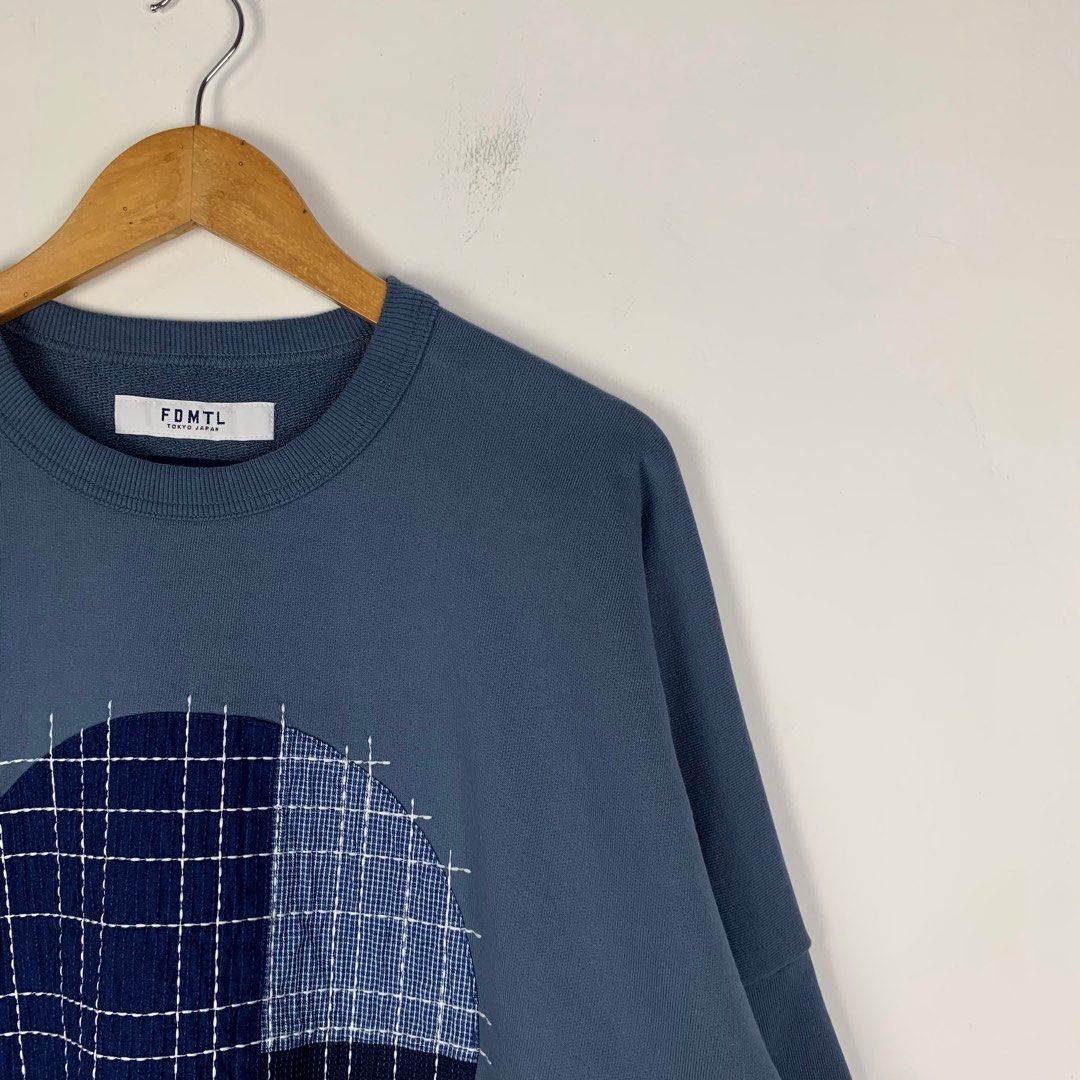 FDMTL Sashiko Patch Sweat Tee, Men's Fashion, Tops & Sets, Tshirts ...