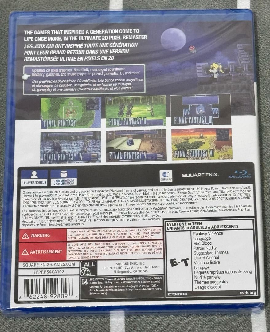 Final Fantasy Pixel Remaster Collection PS4 (brand new/sealed, below ...