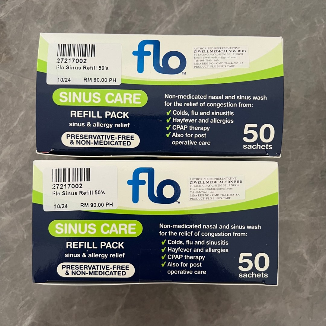 FLO Sinus Care (refill pack), Health & Nutrition, Medical Supplies ...
