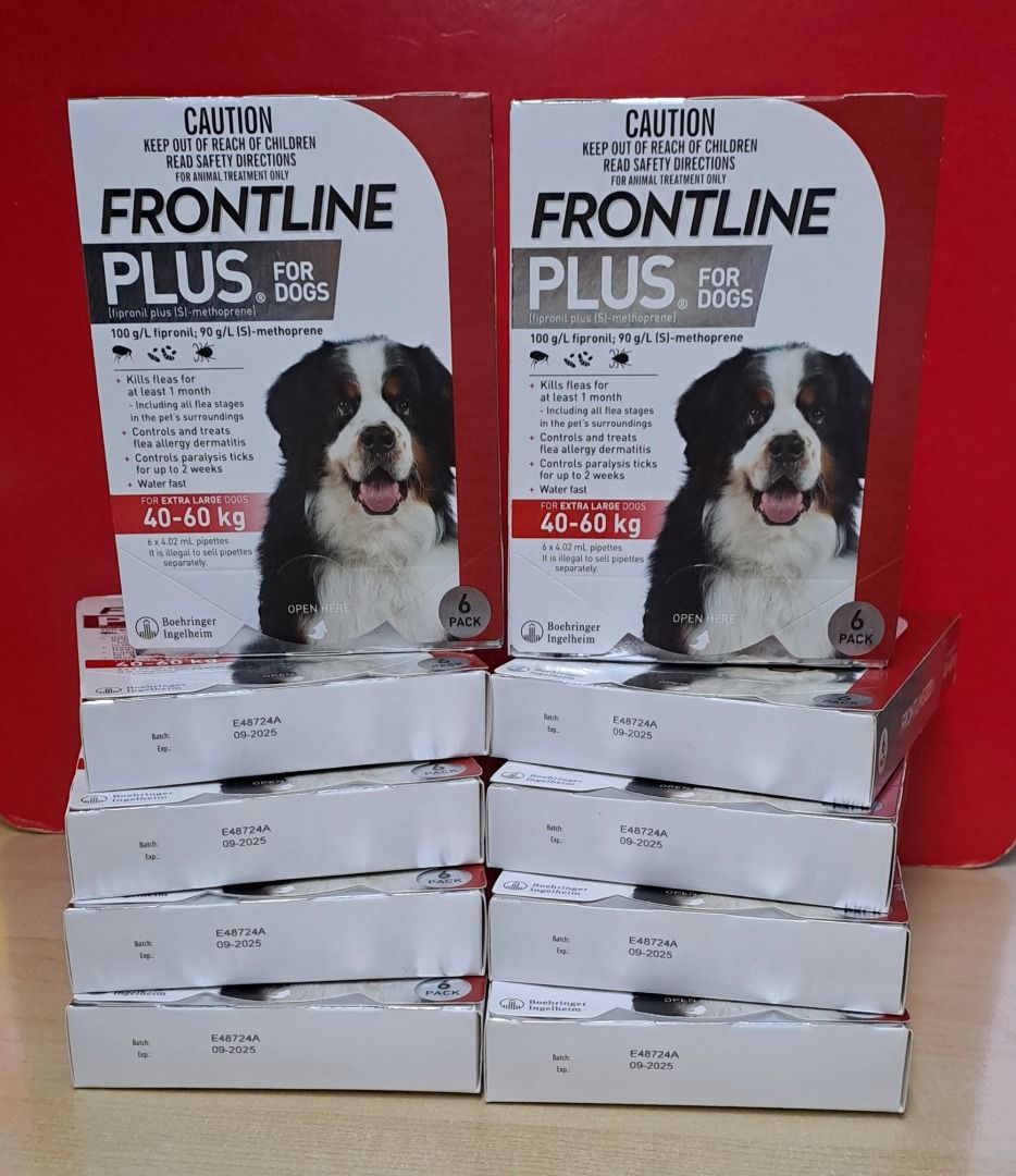 FRONTLINE PLUS For Dogs Made in France 6支装, 寵物用品, 寵物家品及其他 - Carousell
