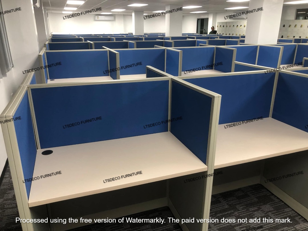 FULL FABRIC CUBICLES WORKSTATION | OFFICE PARTITION | OFFICE FURNITURE ...