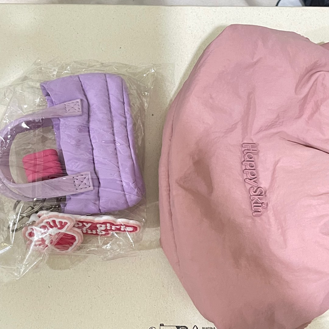 Happy Skin Cloud Pouch and Lip Jelly holder, Beauty & Personal Care, Face, Makeup on Carousell