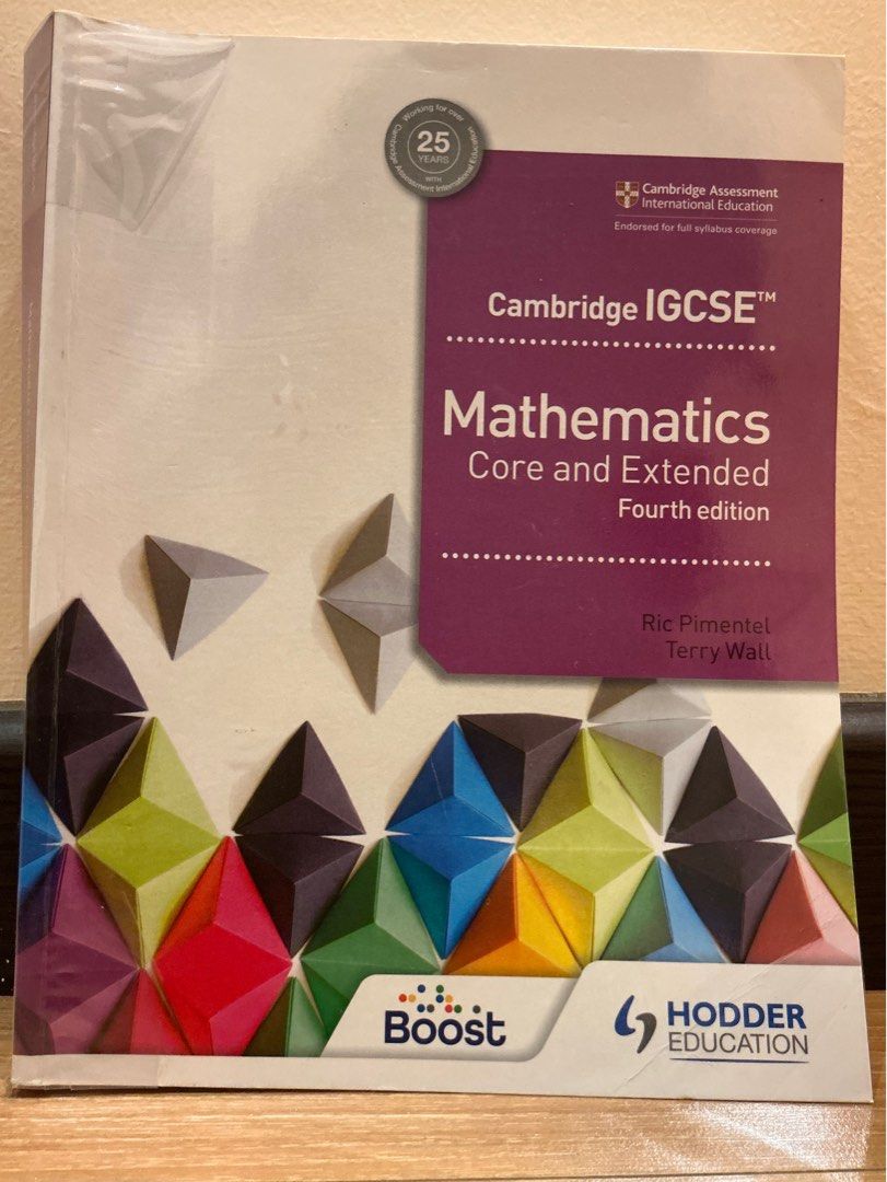 Hodder Education Cambridge IGCSE Mathematics Core and Extended Fourth Edition (textbook ...