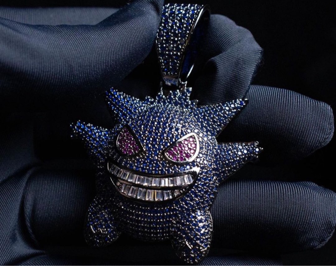 ICEOUT Diamond Gengar, Men's Fashion, Watches & Accessories, Jewelry on ...