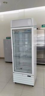 Infinite Cool by Unimagna 14 cu ft Upright Glass Single Door Bottom ...