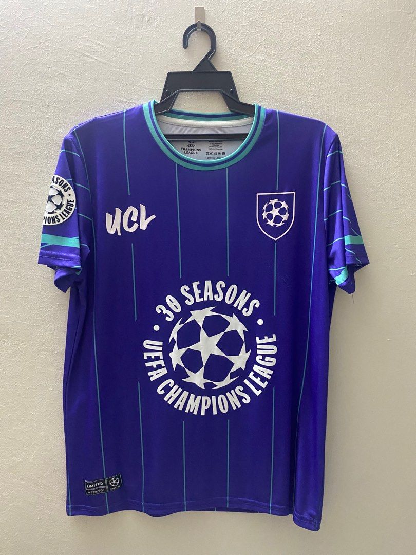Jersey UEFA UCL Official 30 years Original, Men's Fashion, Activewear ...