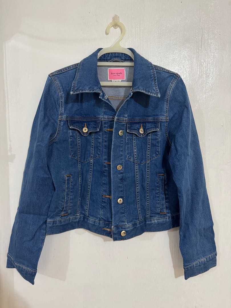 Kate Spade Denim Jacket, Women's Fashion, Coats, Jackets and Outerwear ...