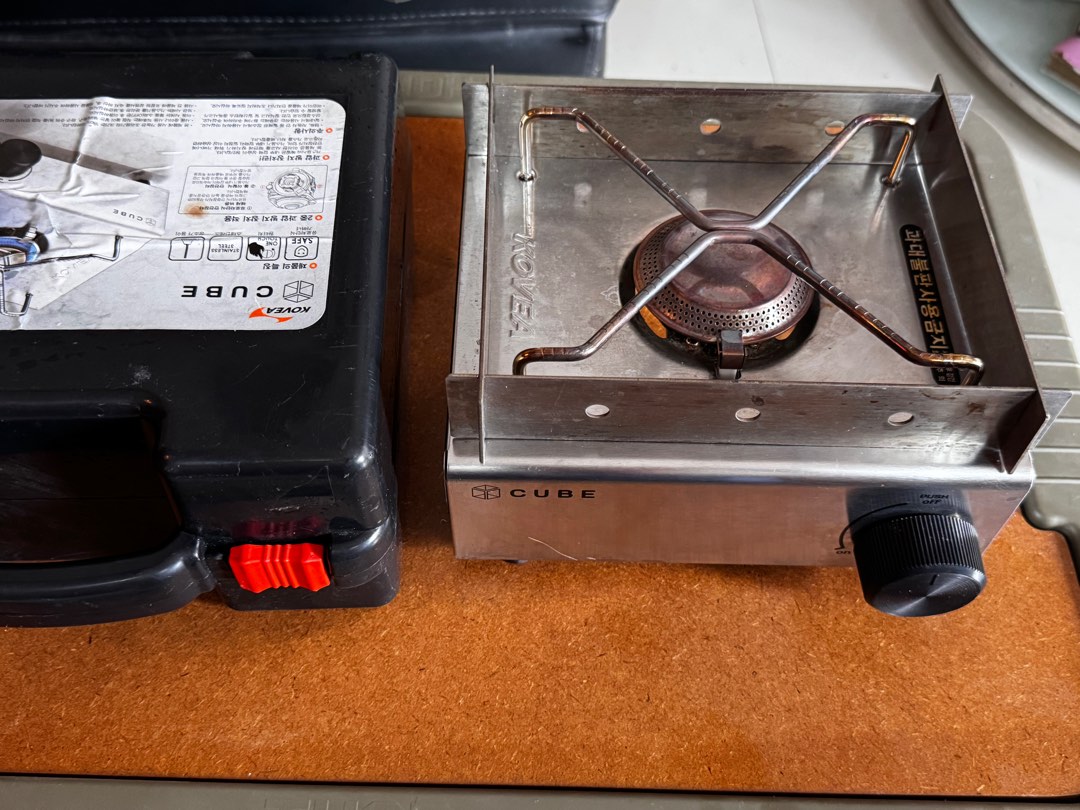 Kovea Cube Stove with windshield and carrying case, Sports Equipment ...