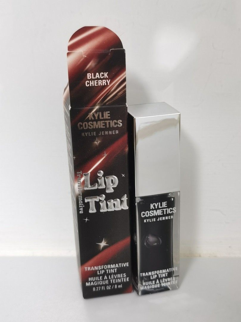 現貨 Kylie Cosmetics by Kylie Jenner: Lip Tint 8ml Black Cherry / Gloss Drip lipgloss 14ml- Soft ...