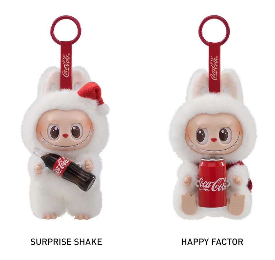 Labubu Coca Cola Vinyl Face - Surprise Shake + Happy Factor Set ...