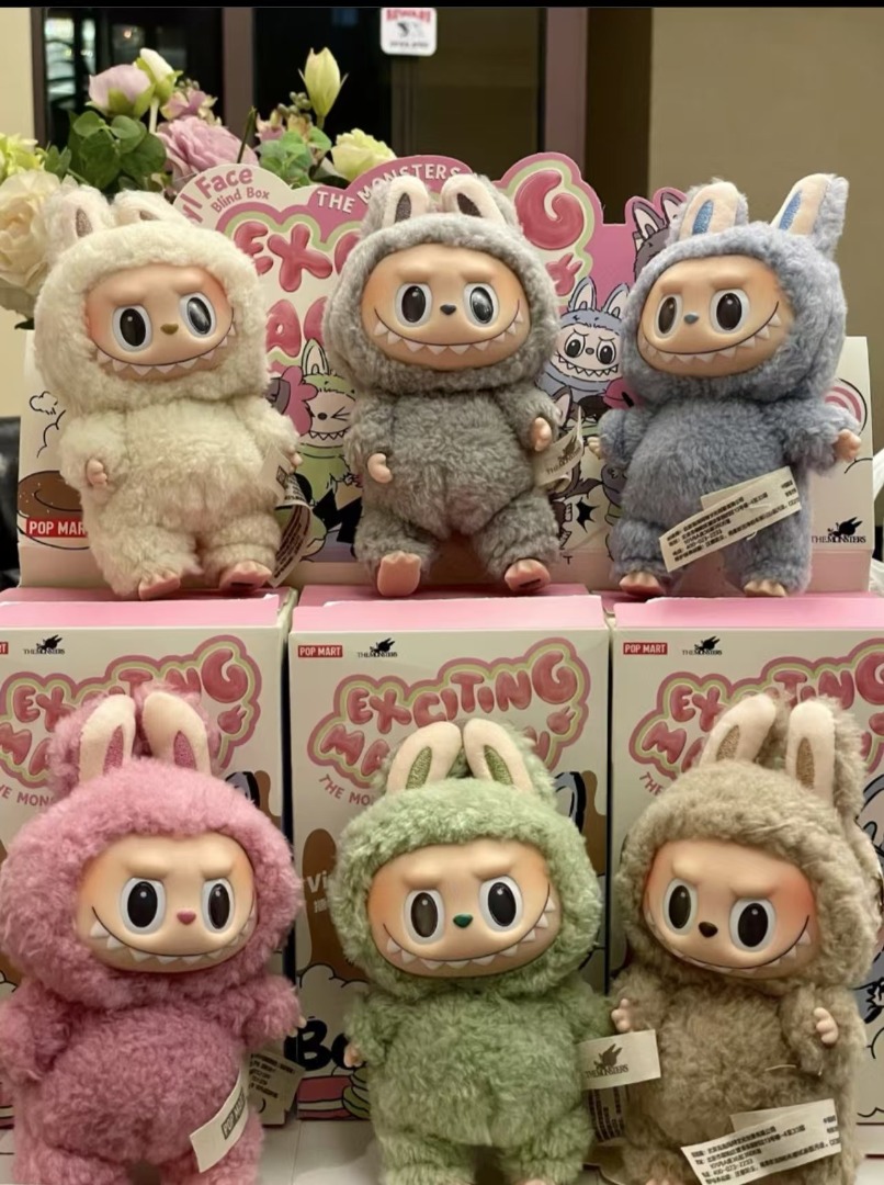 Labubu V1 V2 100% ORI With security code popmart labubu exciting ...