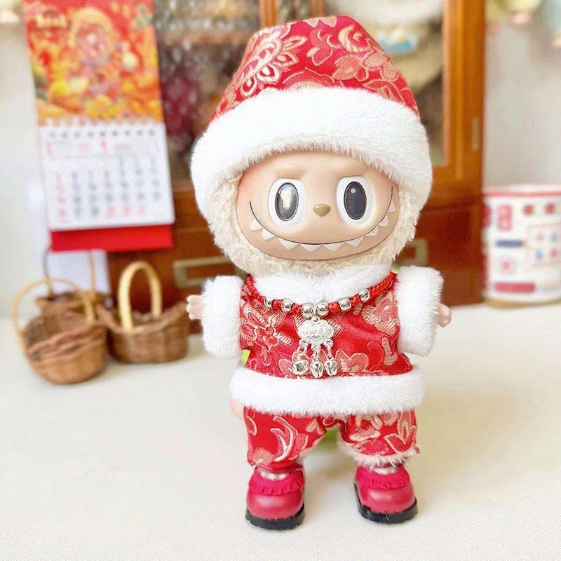 Labubu Winter Outfit - Labubu CNY Outfit - Labubu Lion Dance, Hobbies ...