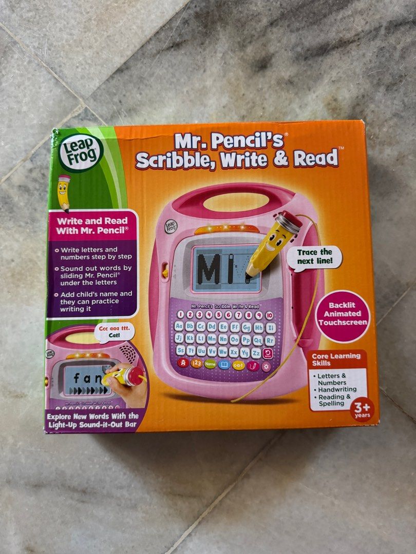 LeapFrog Mr. Pencil's Scribble, Write & Read in pink colour, Hobbies ...