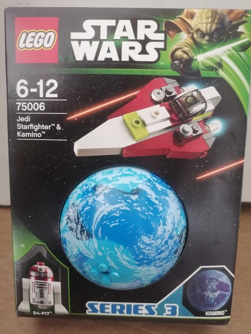 Lego 2013 Star Wars Planet Set 75006 Jedi Starfighter & Planet Kamino ...
