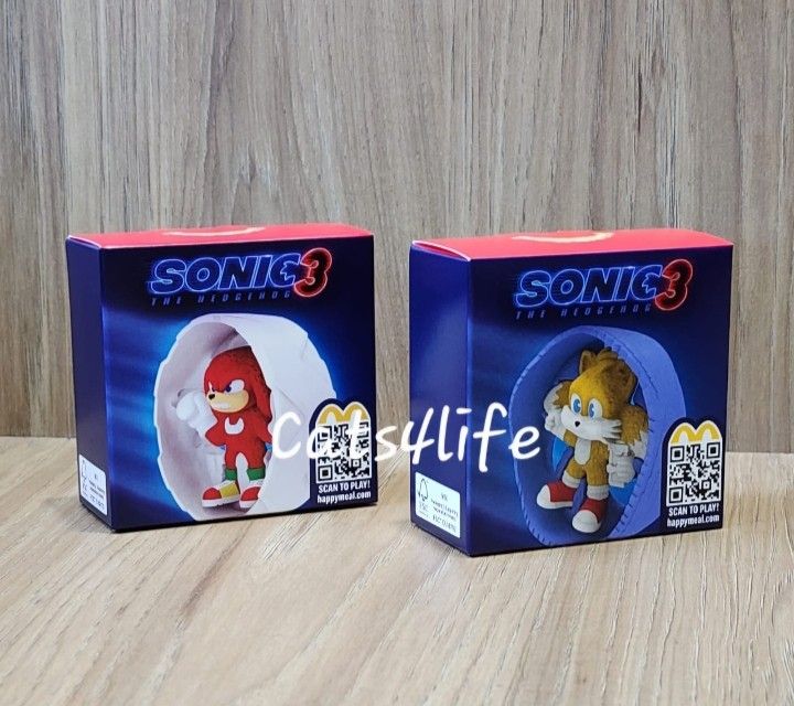 McDonald's Happy Meal Sonic 3 The Hedgehog ~ Knuckles ALT Roller ...