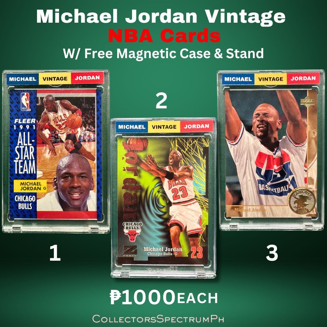 Michael Jordan Z Force / Fleer / Upper Deck Vintage NBA Cards with Free ...