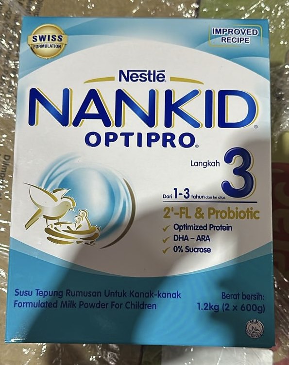 NANKID OPTIPRO LANGKAH 3, Babies & Kids, Nursing & Feeding ...