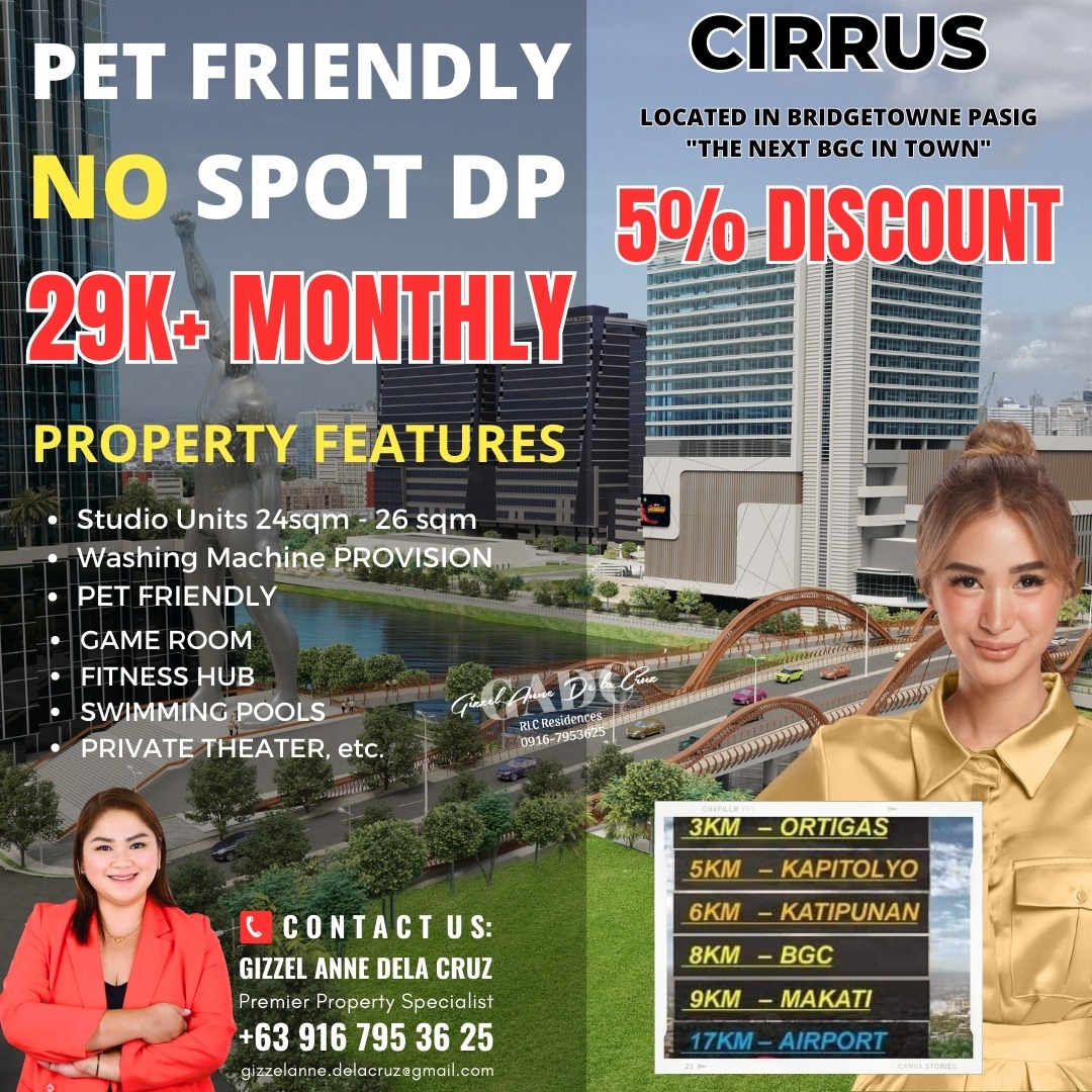 Near Opus Mall For Sale Affordable Pre-Selling Studio Unit in ...