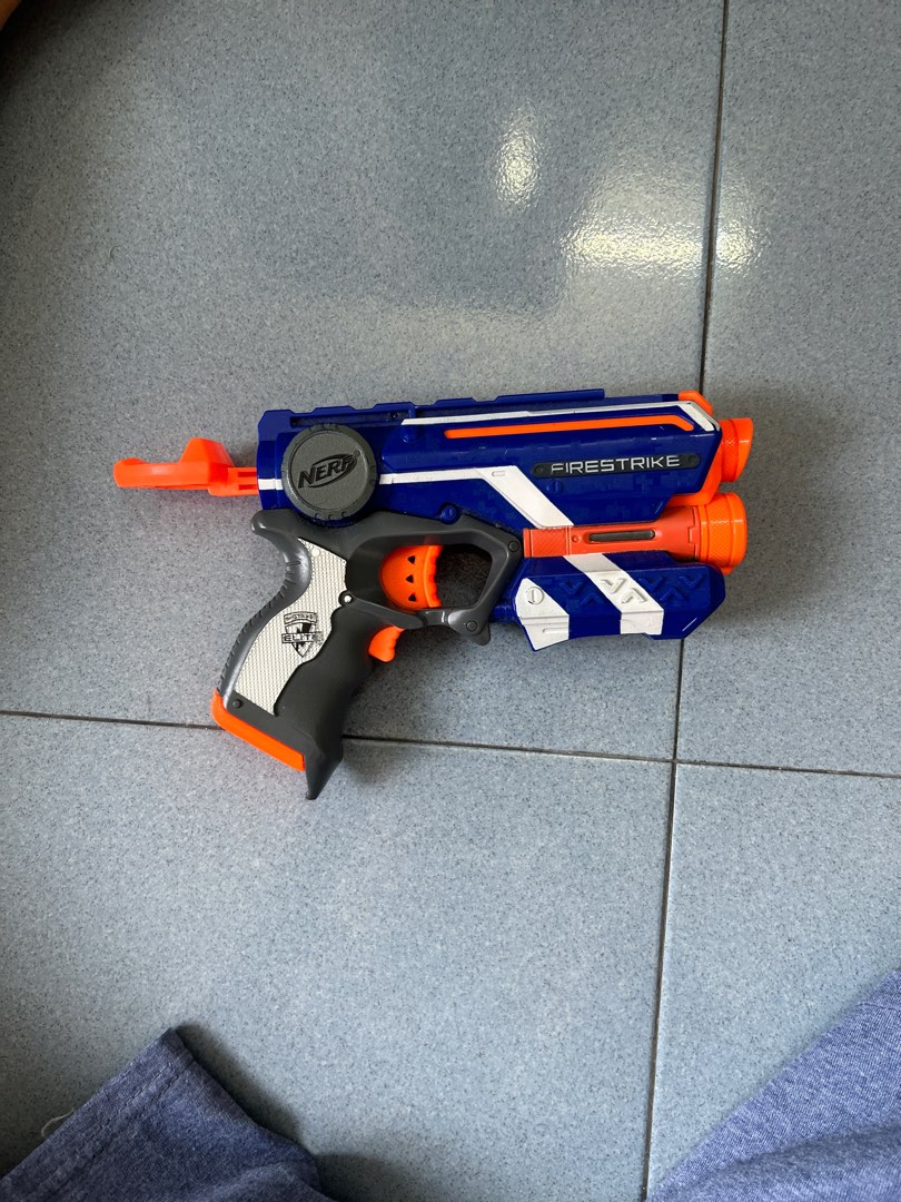 NERF N-STRIKE ELITE FIRESTRIKE BLASTER ORANGE/BLUE COLOR VARIATIONS ...