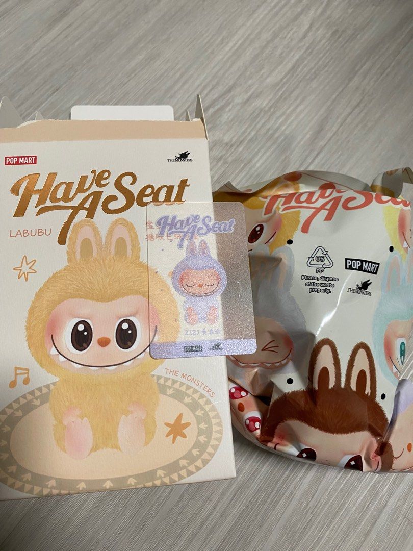 Original Labubu Popmart Zizi still in foil packaging, Hobbies & Toys ...