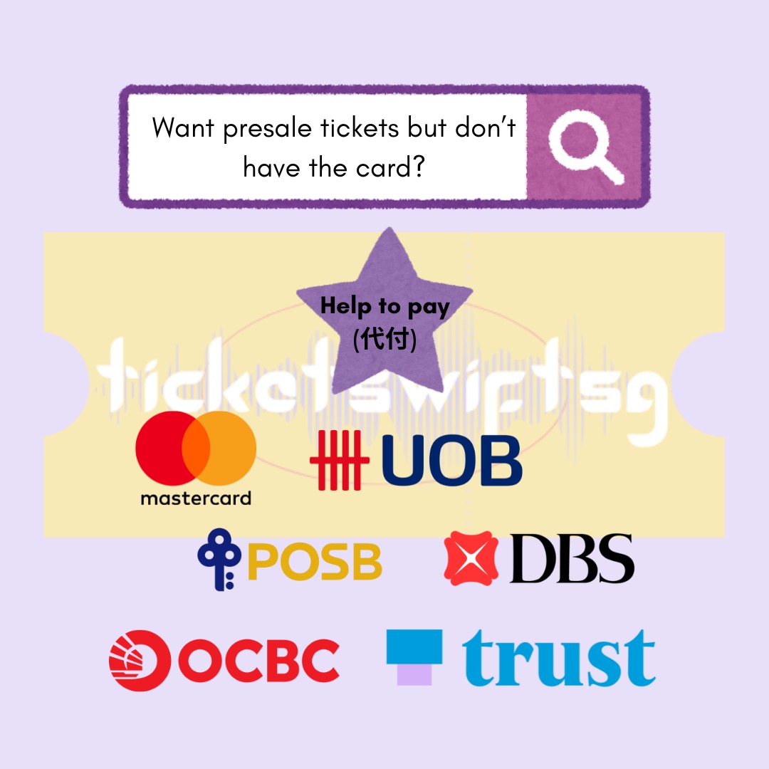 Presale for UOB Mastercard OCBC POSB DBS Trust Bank, Tickets & Vouchers, Event Tickets on Carousell