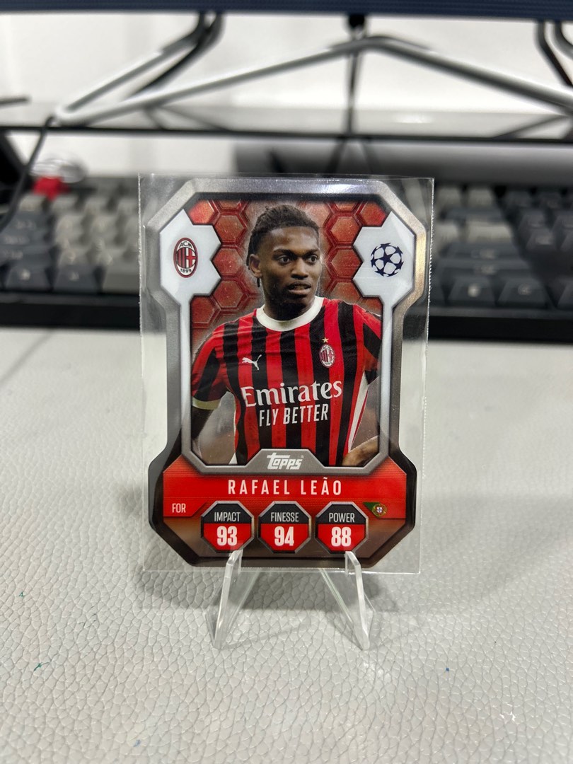 Rafael Leao UEFA Champions League 2024/25 AC Milan Shield Card, Hobbies ...
