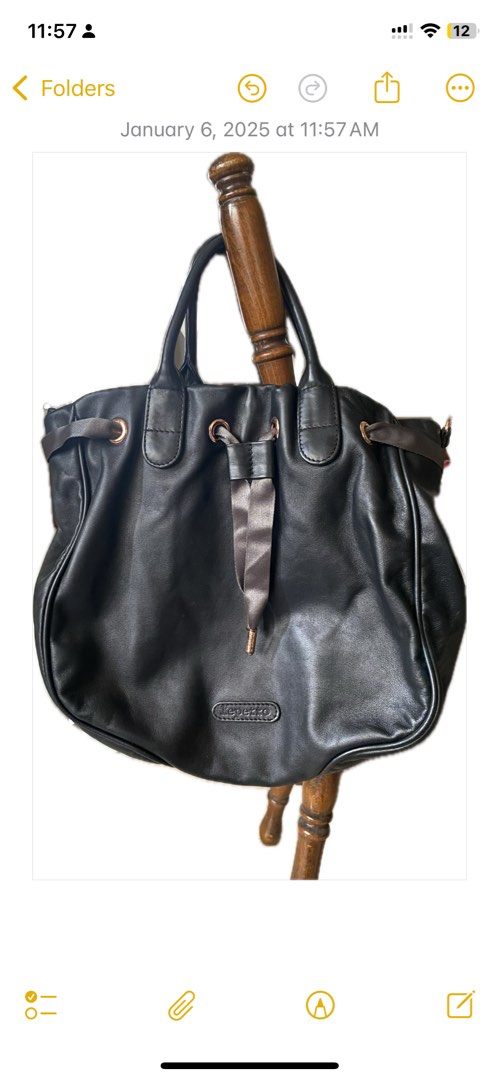 Repetto Sac Arabesque Black leather bag, Luxury, Bags & Wallets on ...